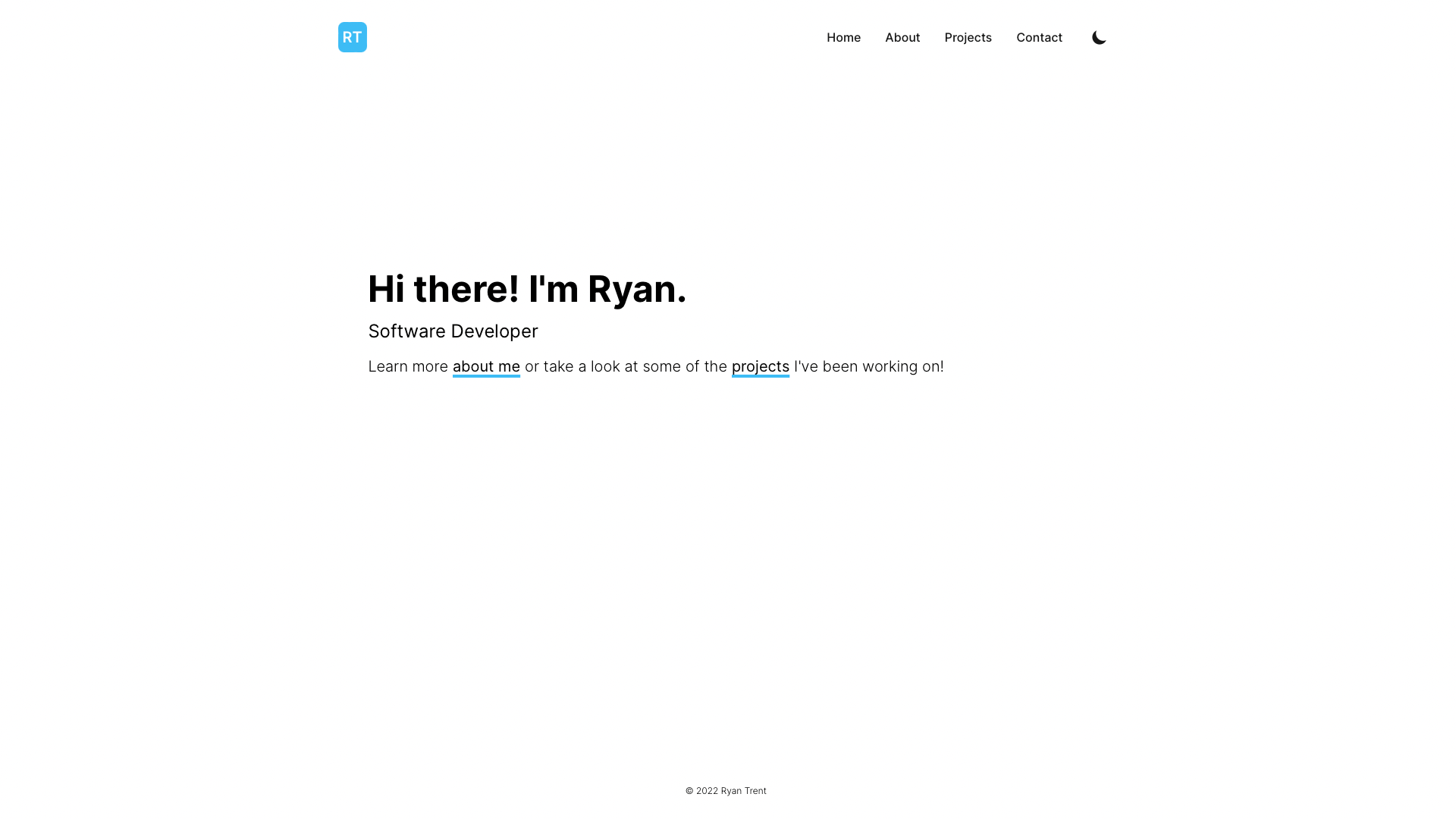 Portfolio Website | Projects | Ryan Trent